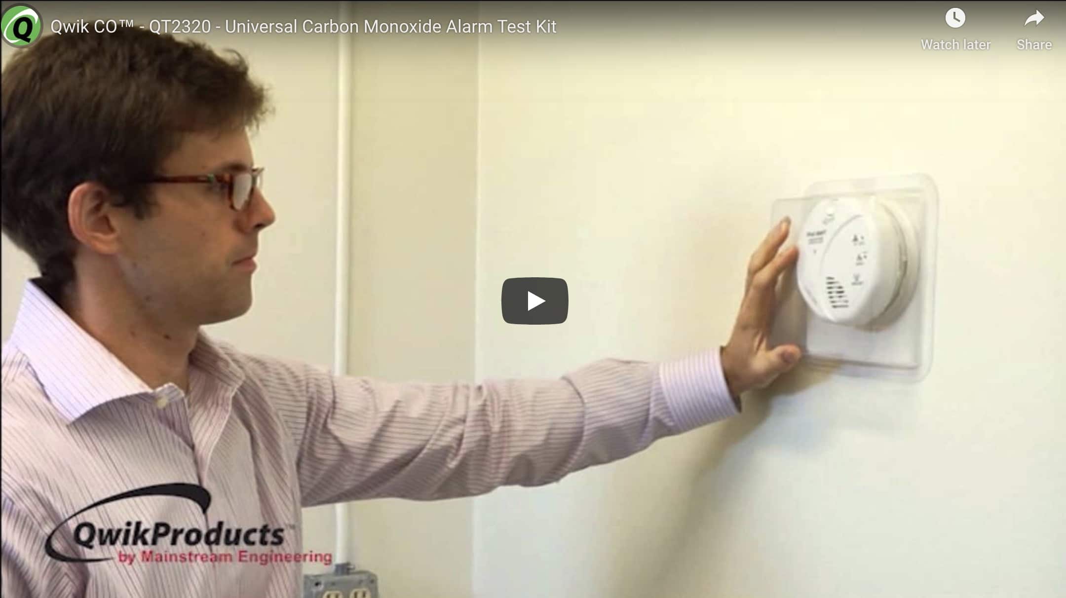 Qwik CO™ - QT2320 - Universal Carbon Monoxide Alarm Test Kit - Qwik.com
